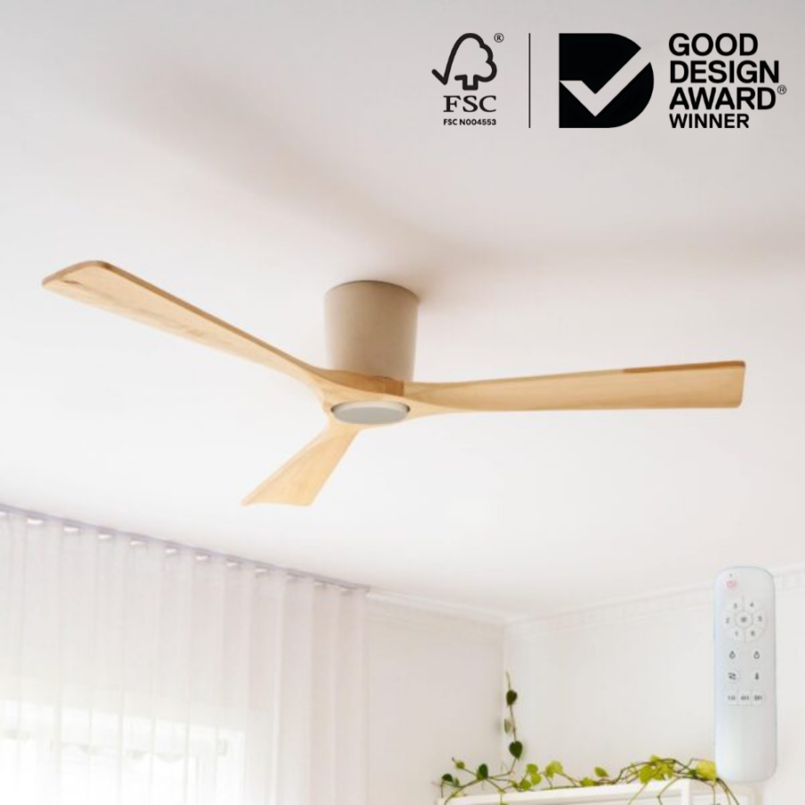 Gaia DC Ceiling Fan with Base Cap - 54" | Fanco Australia